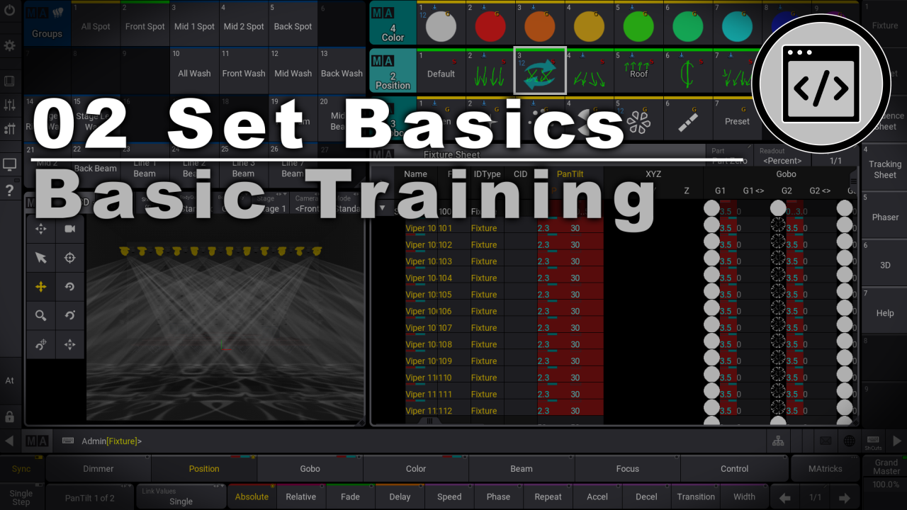 Set Basics Grandma3 Training 3124